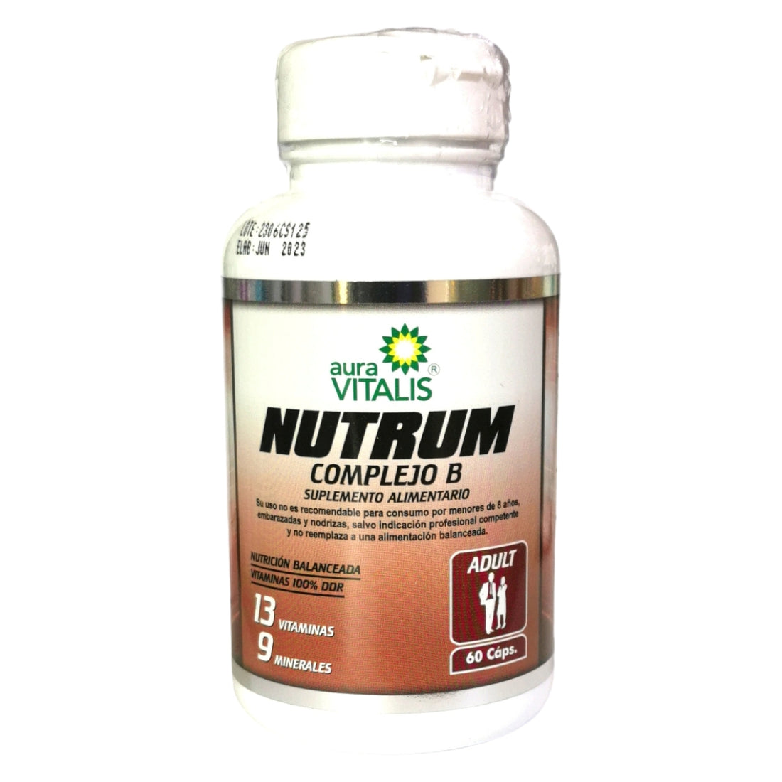 Nutrum Complejo B 60 cápsulas 13 Vitaminas + 9 Minerales – Almayun