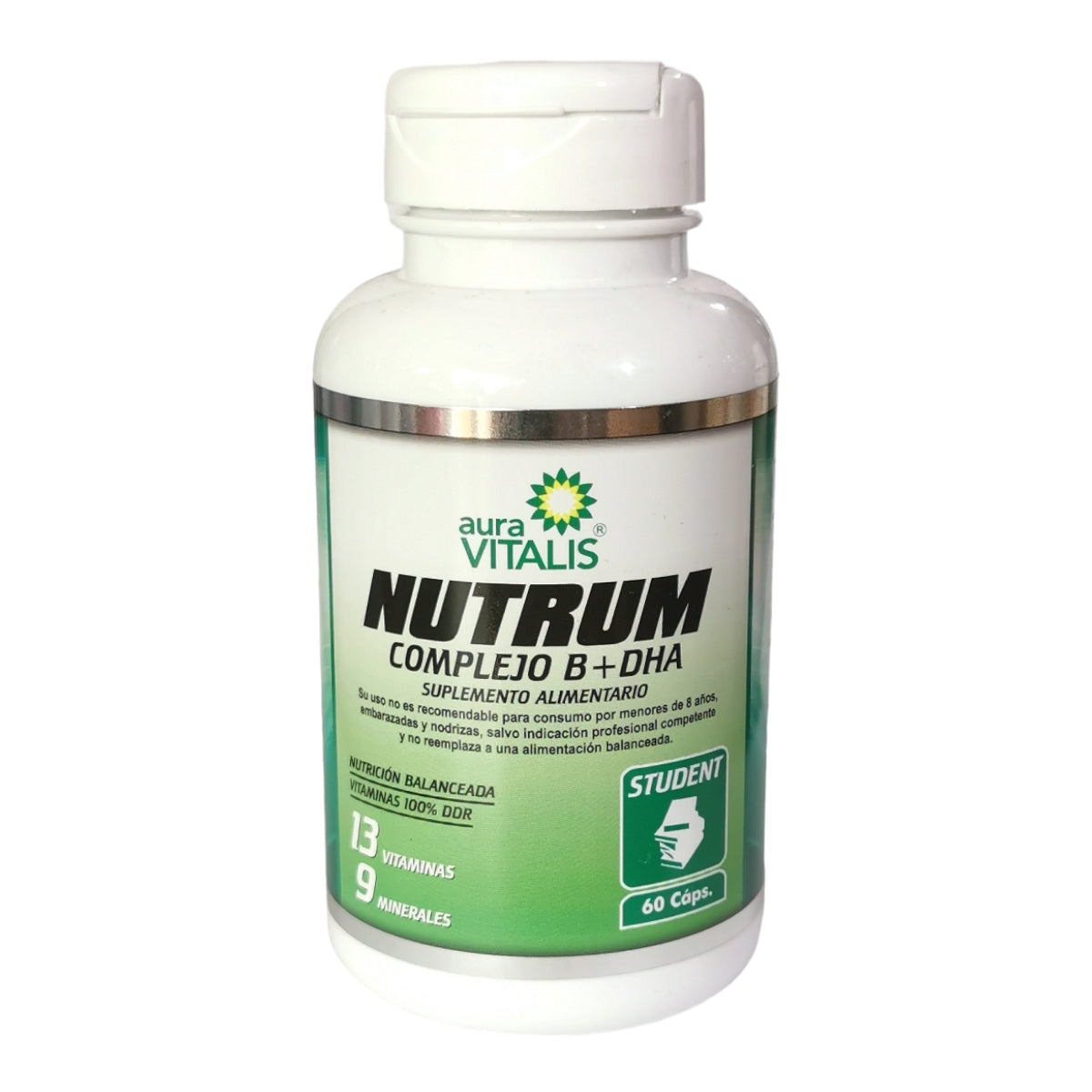 Nutrum Complejo B + DHA 60 cápsulas 13 Vitaminas + 9 Minerales – Almayun
