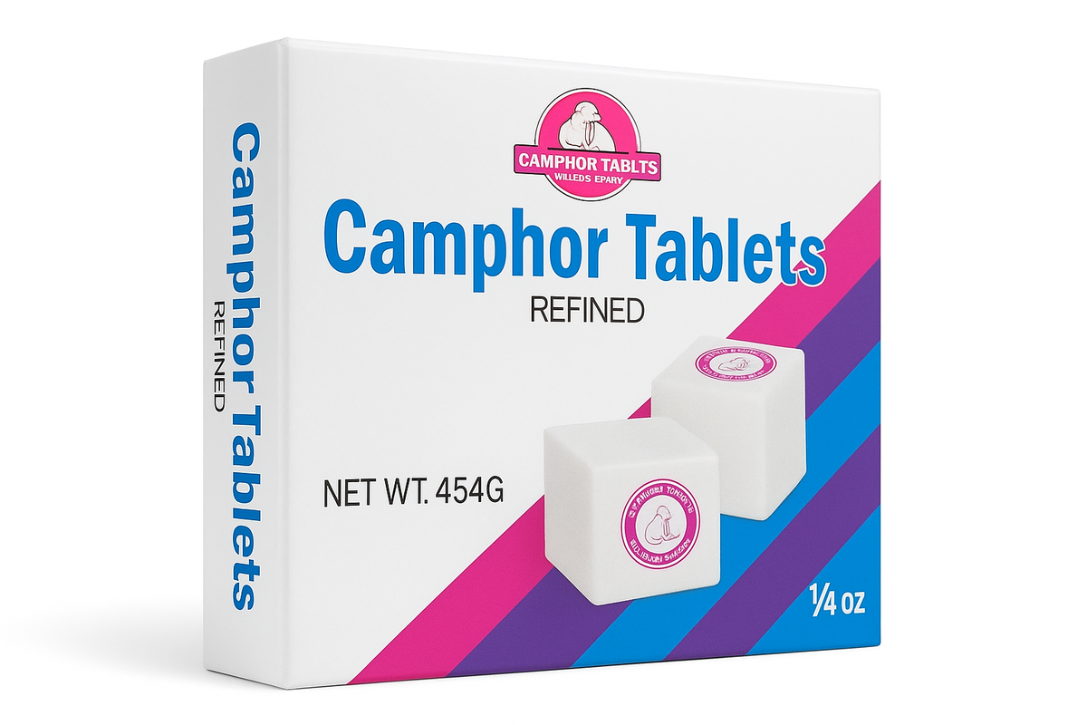 Alcanfor en tabletas 16 calugas 64 unidades – Almayun